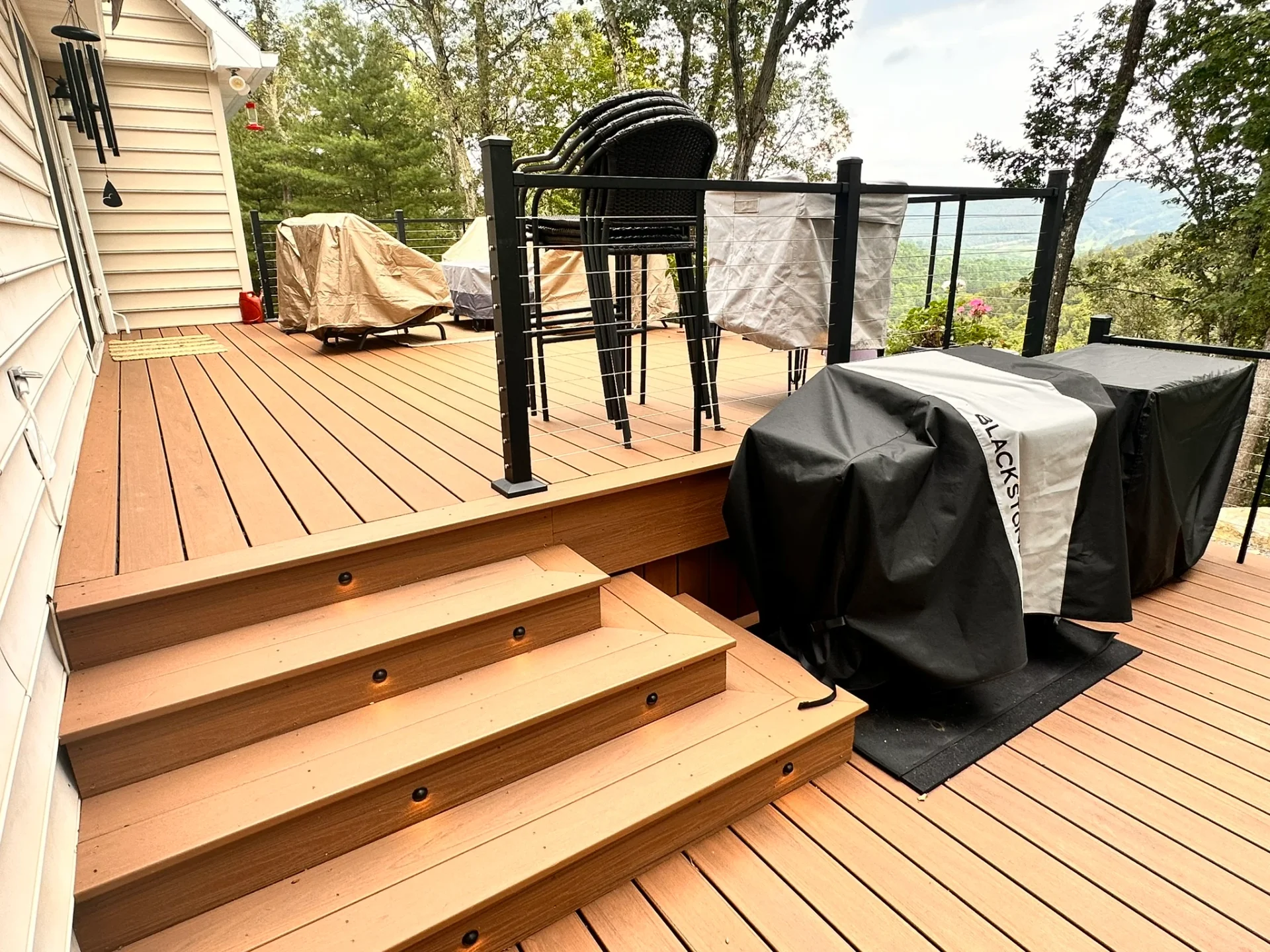 Deck Railing & Lighting Upgrade in Bethlehem, PA | Portfolio | VM Power ...